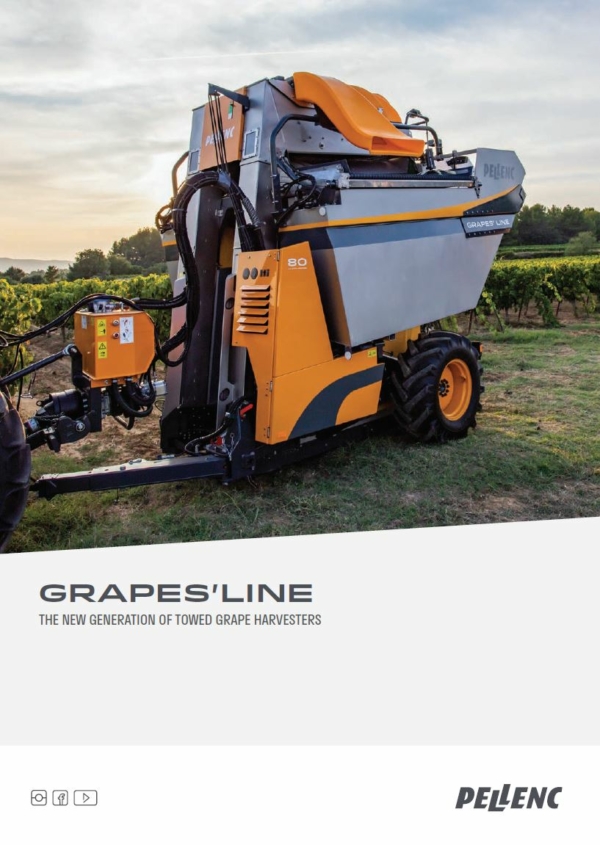 Tow Behind Harvester - New Grapes'Line harvester from Pellenc America
