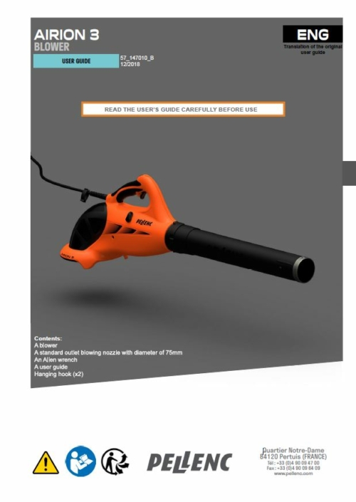 Blower - Airion - Pellenc USA