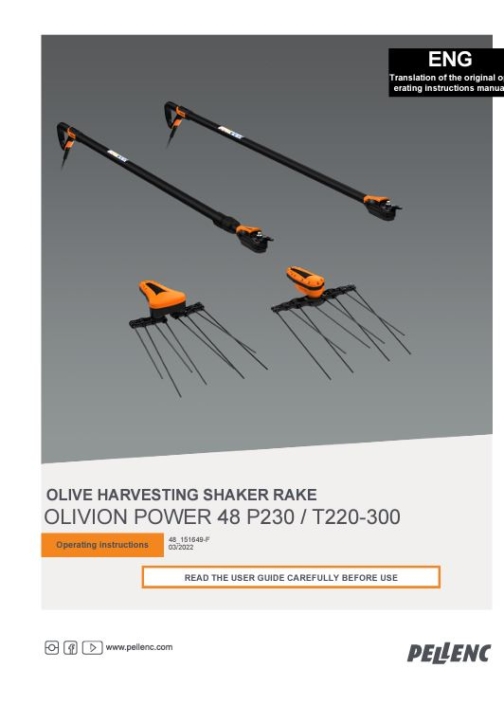 Olive Rake - Power 48 - Pellenc USA